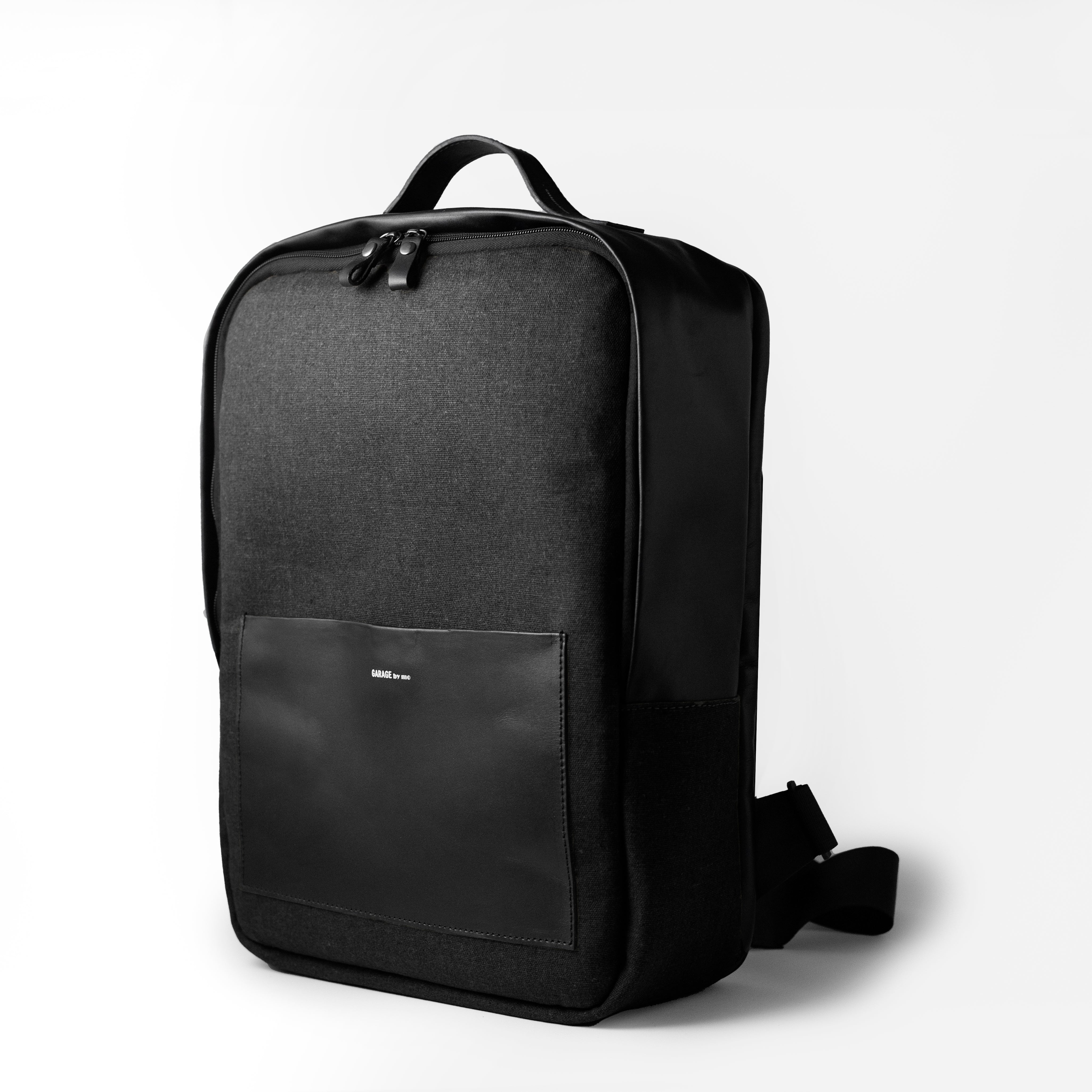 OUTLET - BOXED BACKPACK . BLACK • GARAGE BY MO
